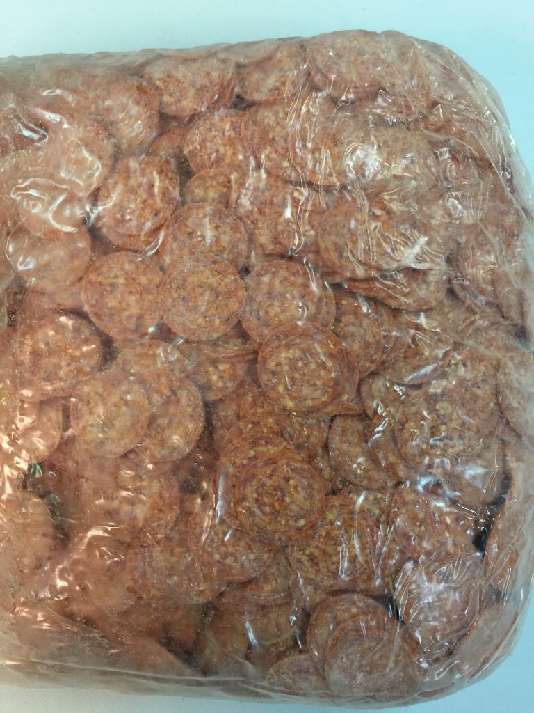 Hormel 32 mm Cupping Pepperoni 2-12.5# Bags/Case - Piqua Pizza Supply